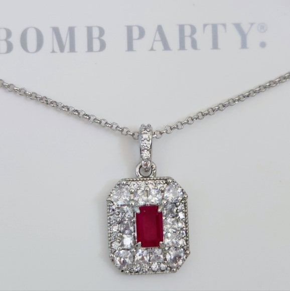 Bomb Party | Jewelry | Nwt Bomb Party Ruby Fused With Genuine Quartz ...